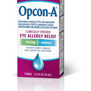 Allergy Eye Drops by Bausch and Lomb, for Itch and Redness Relief, 15 mL