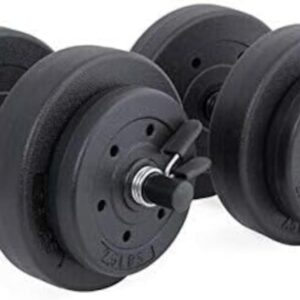 Cap Barbell 40-Pounds Cement Dumbbell Set (Black)