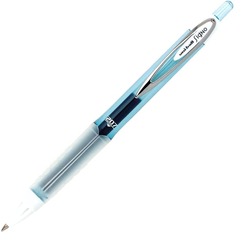 uni-ball Gel Pen, Refillable, .7mm, Medium, UPC, Light Blue (1754848)