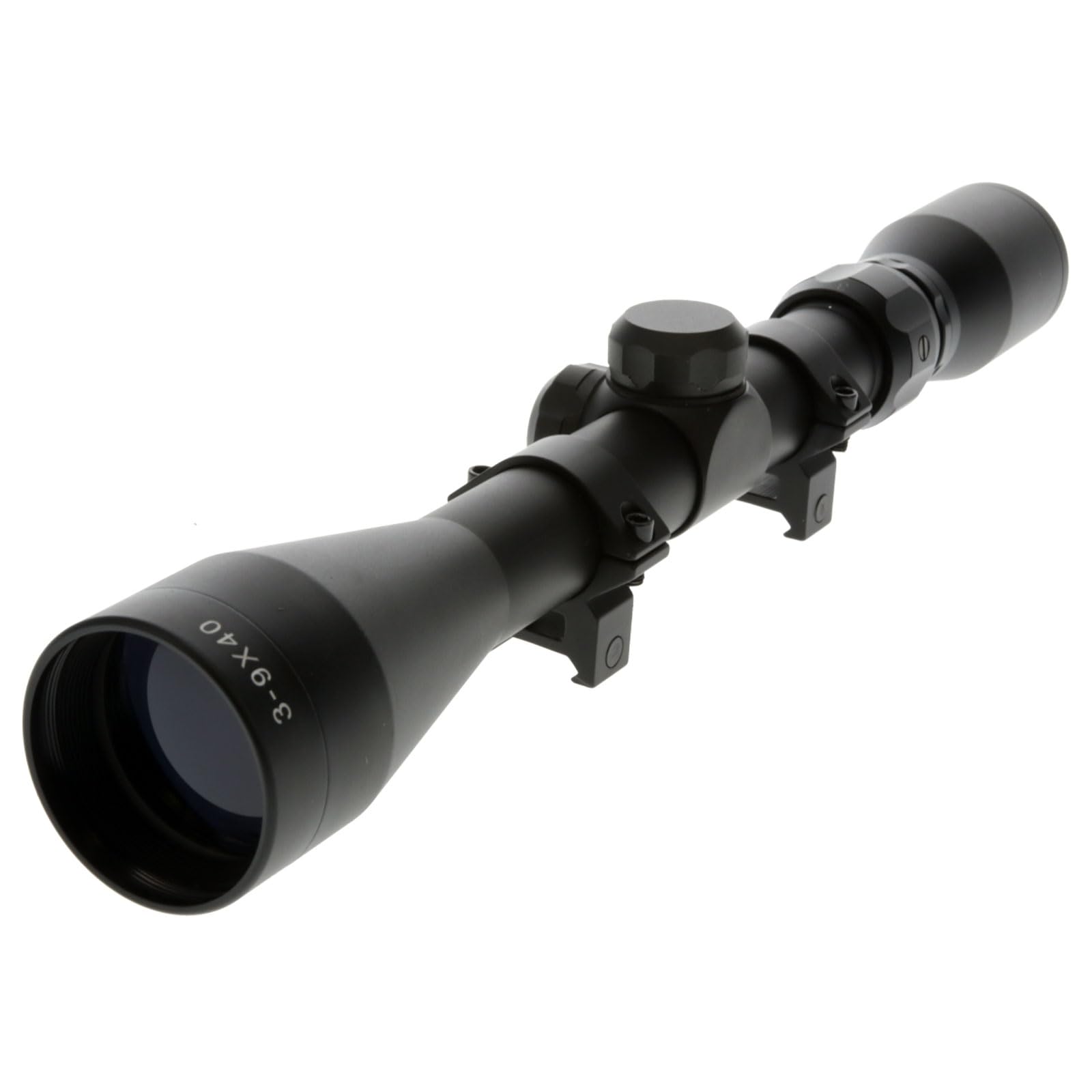 TRUGLO TRUSHOT Hunting Shooting Durable Waterproof Fogproof Shosck Resistant 1" Aluminum Tube Duplex Reticle Riflescope | Scope Rings Included - Weaver-Style, 3-9 x 40mm