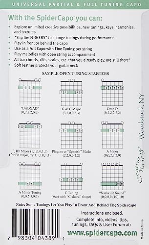 Creative Tunings SpiderCapo Standard - The Studio Grade Capo