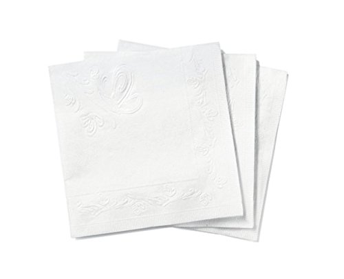 Chinet Classic 2 Ply Beverage Napkins, White, 40 Count