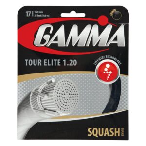 gamma tour elite squash 17 gauge, 1.20 mm/ 33 feet(10.0m) string