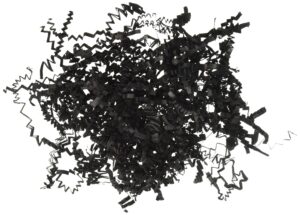 vibrant black paper shreds - 2oz., 1 pack - perfect for gift packaging, decorations and craft projects