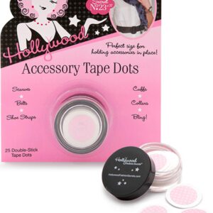 Hollywood Fashion Secrets Accessory Tape Dots, Hypoallergenic, Secure Hold, 25-Count