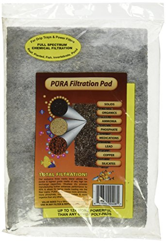 Pura (Magnavore) APU00408 7-1/2 by 10-1/2-Inch Aquarium Filtration Pad, Small