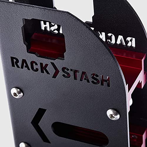 Rack Stash Vertical Wall Mounted 2" Hanging Hitch Storage by 1UP USA | Garage Organization, Bicycle, Ski, Cargo Carrier, (Quick Install, USA Made), Industrial Grade Powder Coated Steel, Holds 90lbs