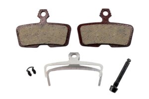 sram disc brake pads - organic compound, steel backed, quiet, for code/code r/code rsc/guide re