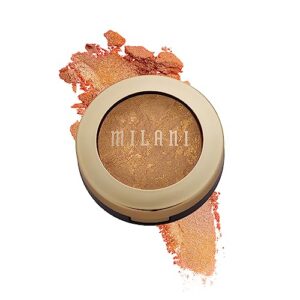 milani baked bronzer - soleil, cruelty-free shimmer bronzing powder to use for contour makeup, highlighters makeup, bronzer makeup, 0.25 ounce