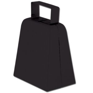 cowbells (black) party accessory (1 count)