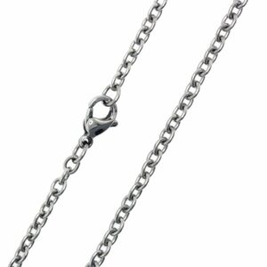 silvercloseout stainless steel rolo cable chain mens & womens unisex necklace 3.1mm 20 inch