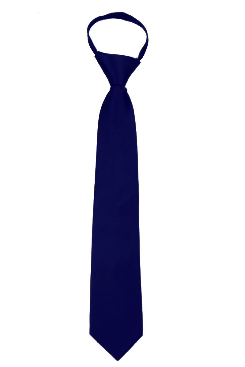 Buy Your Ties ZIP-ADF-23 - Mens Solid Color Zipper Necktie