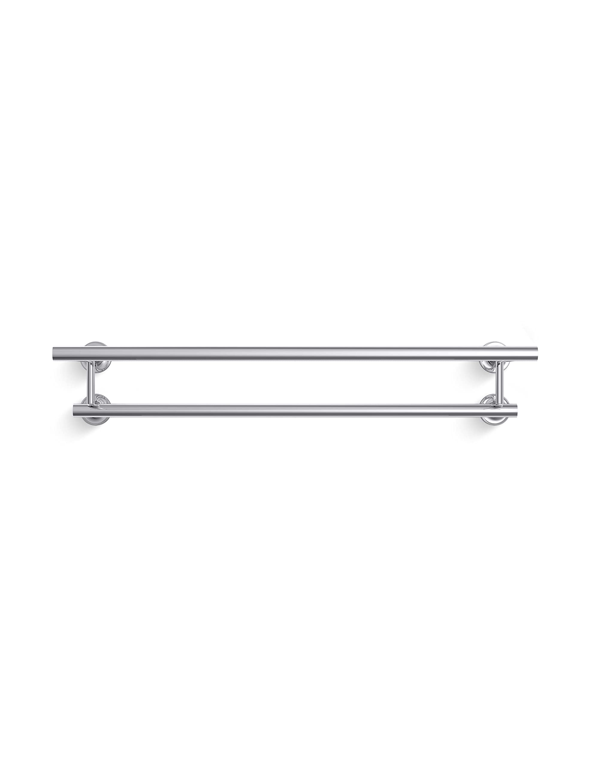 KOHLER 14381-CP Purist Hotelier Bathroom Towel Shelf, Wall-Mount Towel Rack, Bathroom Towel Holder, Polished Chrome