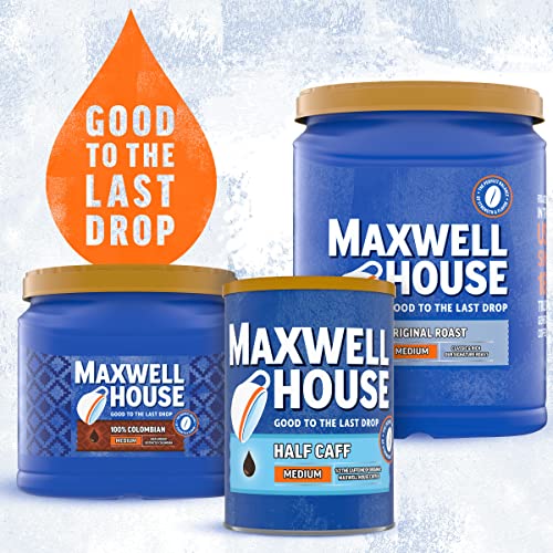 Maxwell House Half Caff Ground Coffee (11 oz Canister)