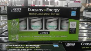 feit ce13t2 conserv-energy 60w equivalent cfl 13-watt light bulbs, 4-pack