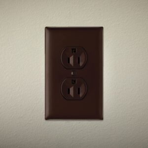 Legrand Pass & Seymour TR5262CC12 15 Amp Tamper Resistant Construction Specification Grade Duplex Receptacle Outlet, Back and Side Wire, Brown (1 Count)