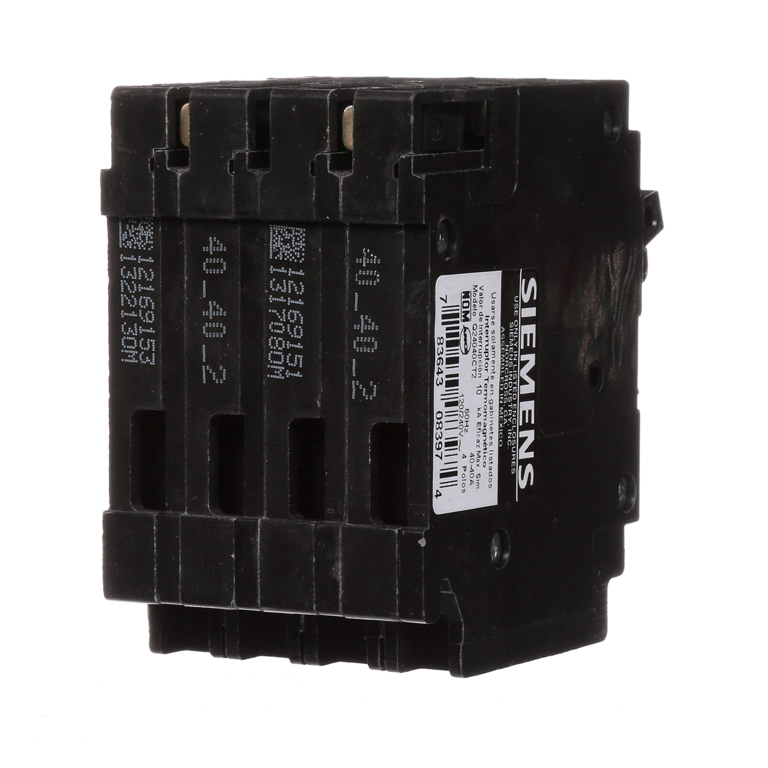 Siemens Q24040CT2 Two 40-Amp Double Pole Circuit Breaker