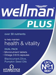 vitabiotics ltd vitabiotics wellman plus, 56 tablets/capsules