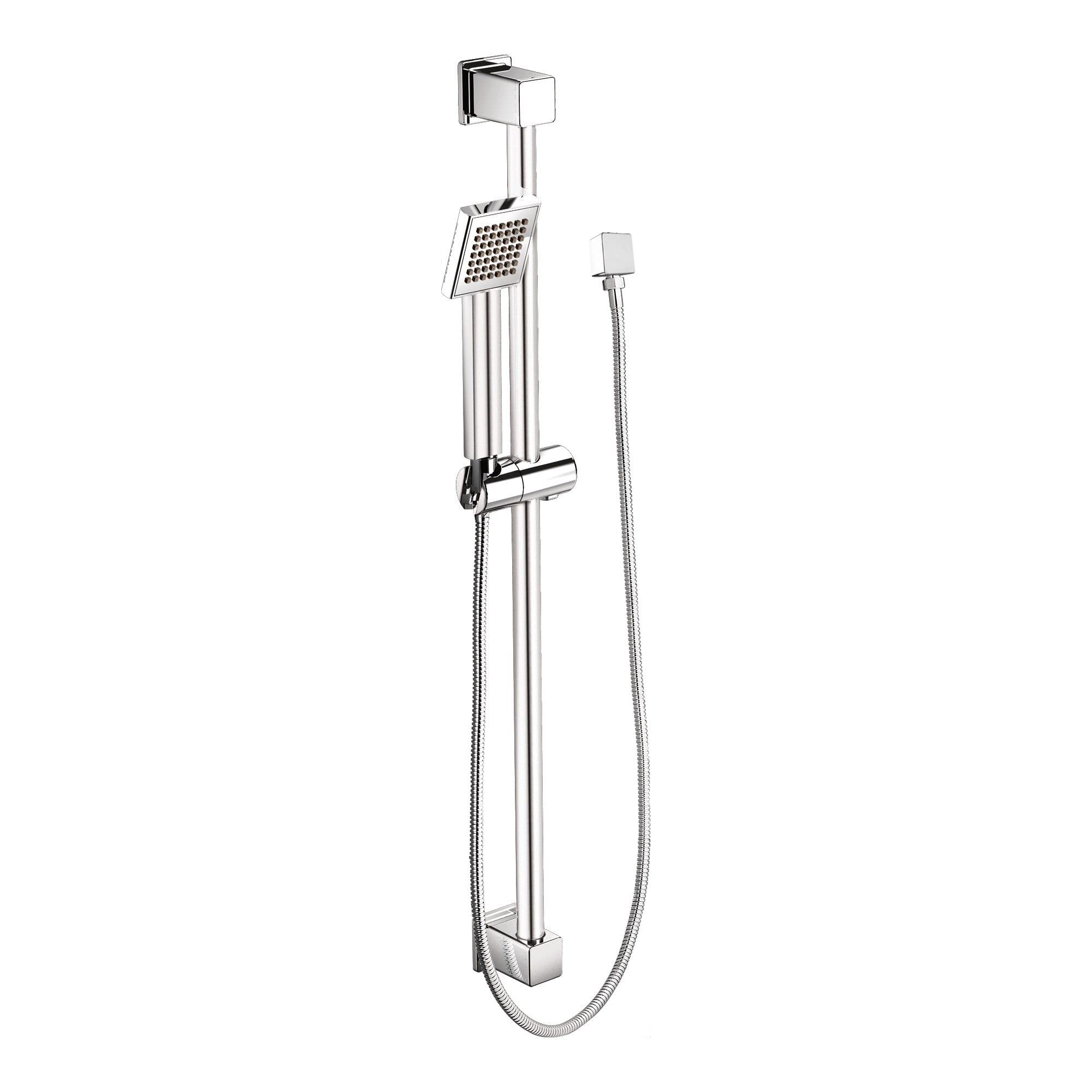 Moen 90 Degree Chrome Modern Eco-Performance Handshower Handheld Shower with 30-Inch Slide Bar and 69-Inch Metal Hose, S3879EP