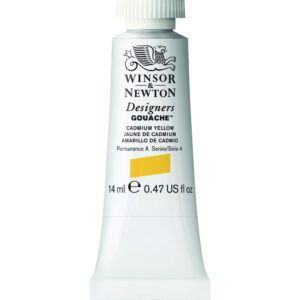 winsor & newton designer's gouache, 14 ml (0.47oz) tube, cadmium yellow