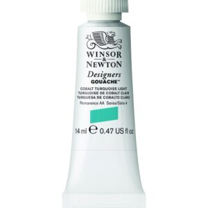 winsor & newton designer's gouache, 14 ml (0.47oz) tube, cobalt turquoise light