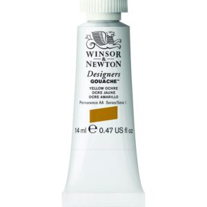 winsor & newton designer's gouache, 14 ml (0.47oz) tube, yellow ochre