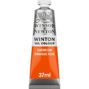 winsor & newton winton oil color, 37ml (1.25-oz) tube, cadmium orange hue