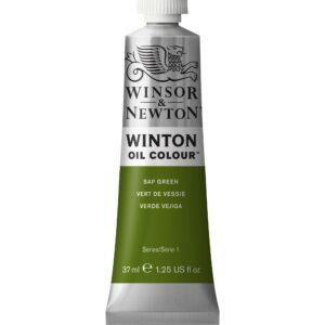 winsor & newton winton oil color, 37ml (1.25-oz) tube, sap green