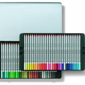 Staedtler Karat Aquarell Premium Watercolor Pencils, Set of 60 Colors (125M60)