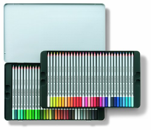 Staedtler Karat Aquarell Premium Watercolor Pencils, Set of 60 Colors (125M60)