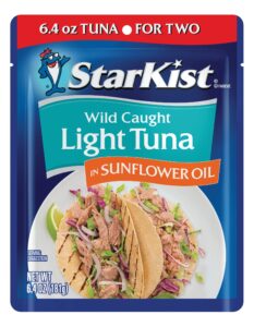 starkist chunk light tuna in sunflower oil, 6.4 ounce (pack of 6)