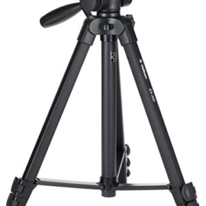 Velbon 301482 Family Tripod EX-440 4-Stage Lever Lock, Total Height 60.2 inches (153 cm), Leg Diameter 0.8 inches (20 mm), Small Size, 3-Way Head Head, Compatible with DIN Standard Quick Shoes,