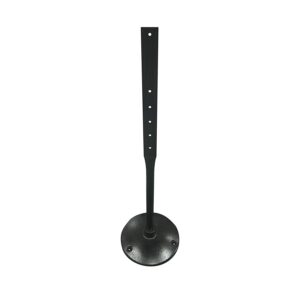 smartsign - k-base-14 cast iron sign base by | 14” od stand with 4’ post and sign bolts & nuts black