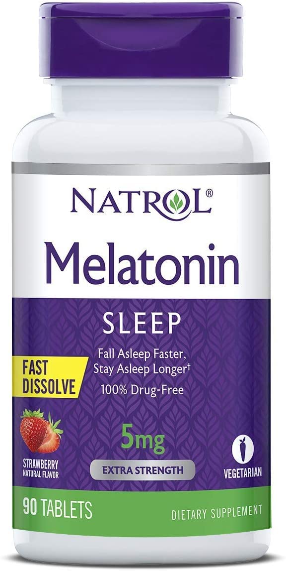 Natrol Melatonin 5 mg Fast Dissolve Sleep Support Tablet - 90 per Pack - 2