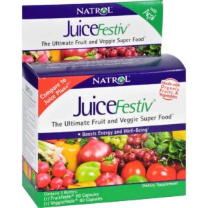 natrol juicefestiv, 60 + 60 caps (pack of 2)2