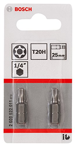 Bosch Professional 2608522011 T20H Security-Torx Screwdriver bit, Extra Hard