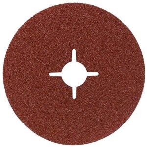 bosch 2609256250 fibre sanding disc for angle grinder clamped for wood and metal 125 mm disc, 22 mm bore, 36 grit