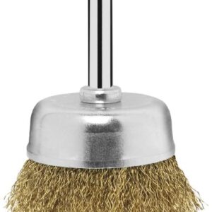 Bosch 2609256516 6 x 50 mm Wire Cup Brush Crimped Wire Shank (Brass-coated)