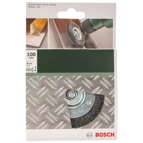 Bosch 2609256532 6 x 100 mm Wire Wheel Crimped Wire Shank