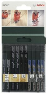 bosch 2609256776 jigsaw blade set (10 pieces)