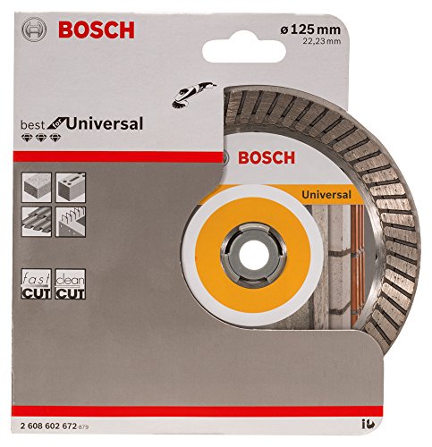 Bosch 2608602672 Diamond Cutting Disc Best for Universal Turbo, 125mm Ø, 22.23mm x 2.2mm x 12mm