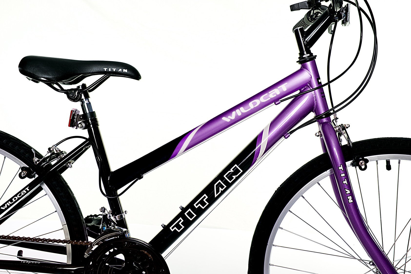 Titan Wildcat Ladies Mountain Bike (Purple/Black, 26-inch)