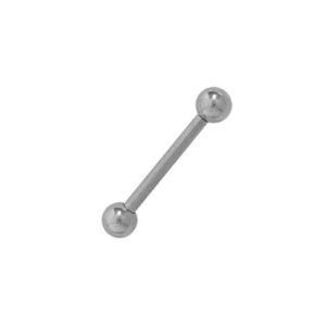 surgical steel long 22mm straight tongue ring 10g nipple piercing barbell bar body piercing jewelry 7/8 inch