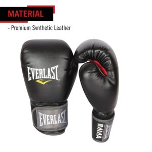 Everlast 12-Ounce Pro Style Muay Thai Gloves, Black