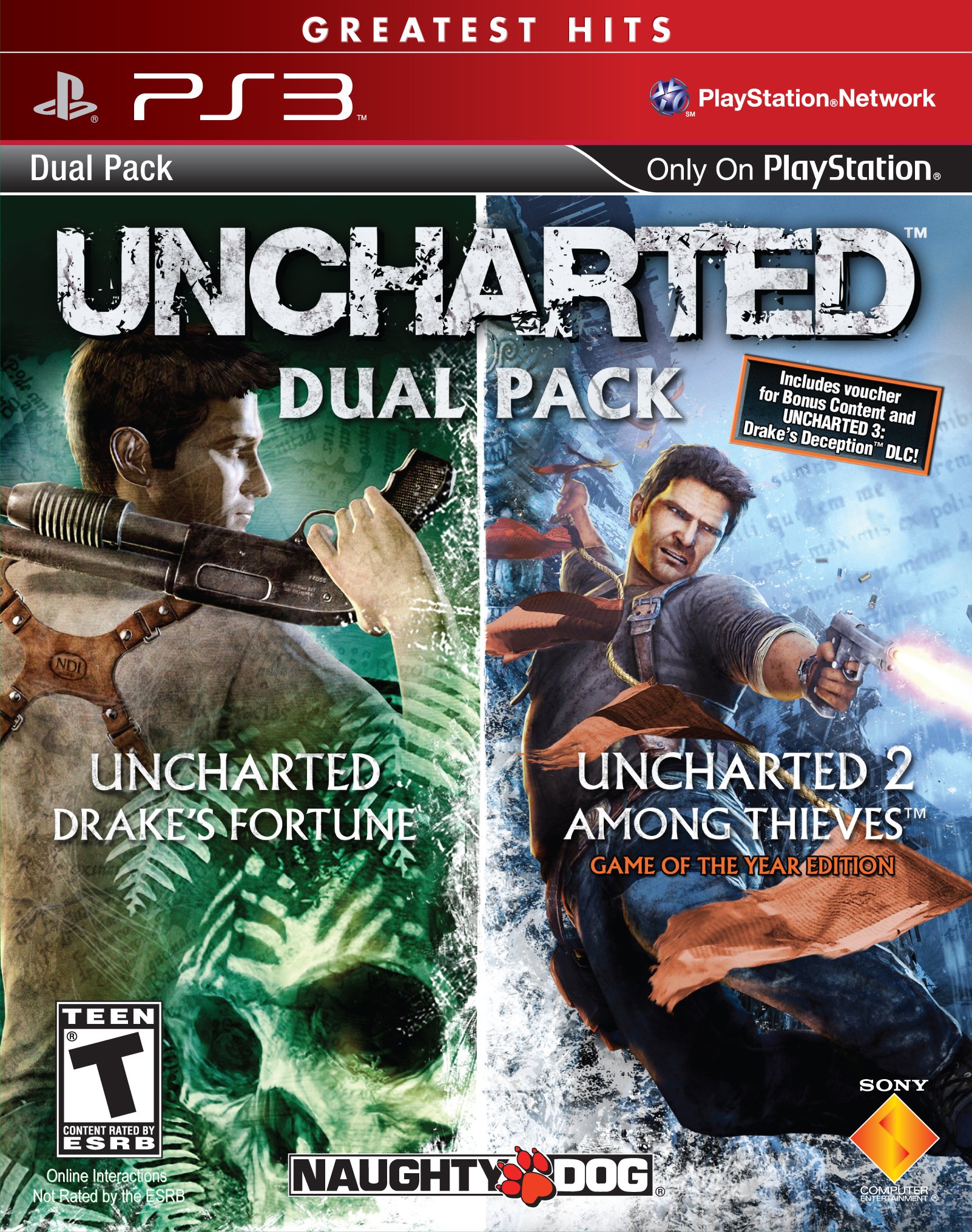 UNCHARTED Greatest Hits Dual Pack - Playstation 3