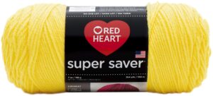 red heart super saver yarn-bright yellow