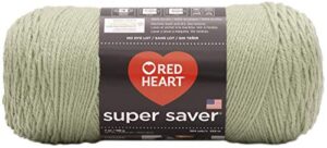 red heart super saver yarn-frosty green