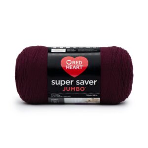 red heart claret super saver jumbo yarn, 1 pack