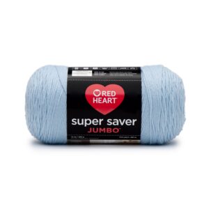 red heart light blue super saver jumbo yarn, 1 pack, 2232 foot