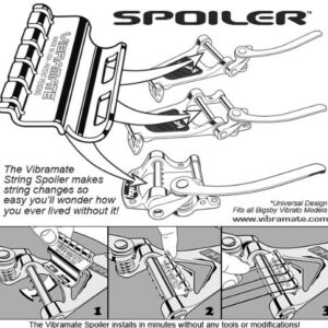 Vibramate String Spoiler For Bigsby Vibratos, Stainless Steel